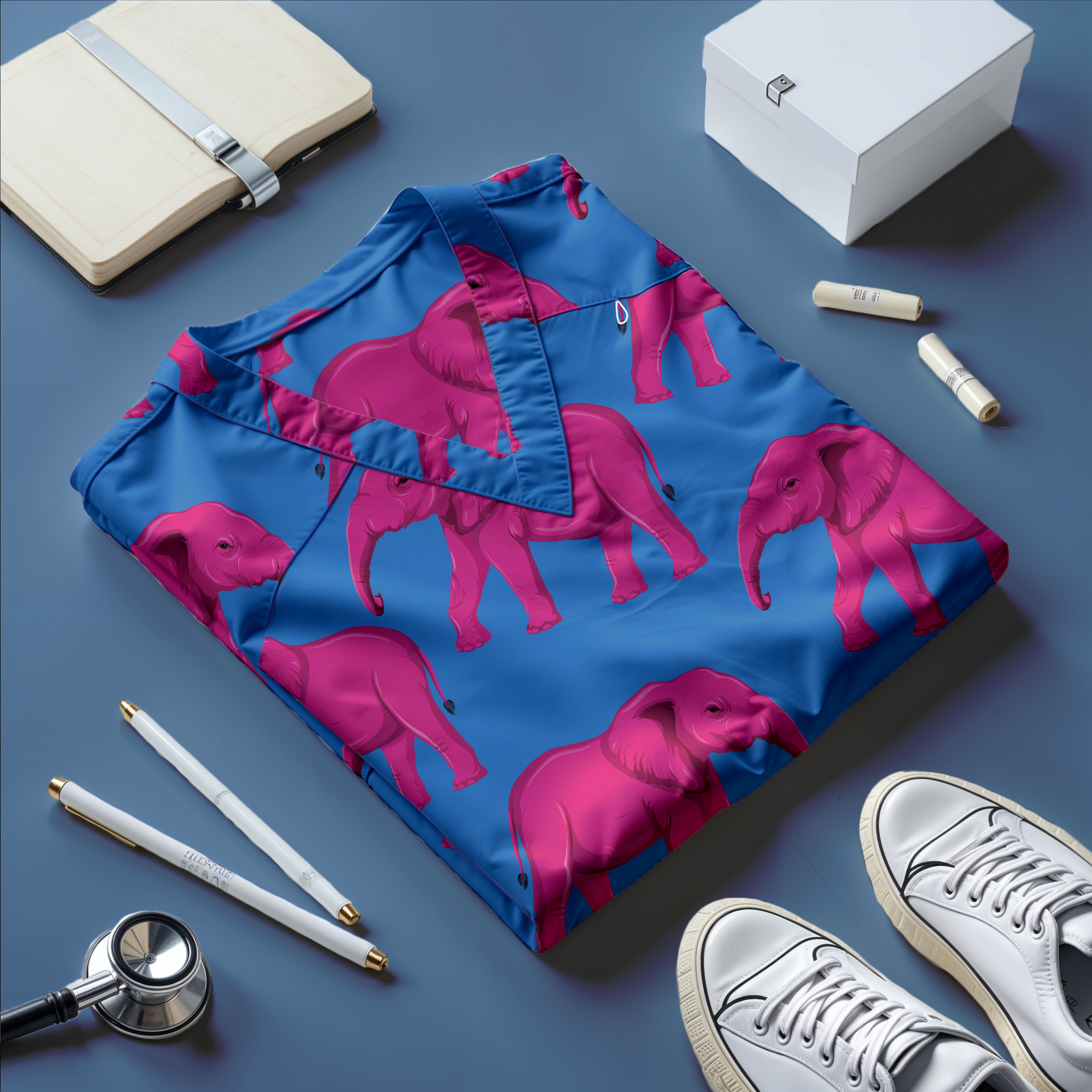 Elephants - Scrubs Médicos con Elefantes – Sau Medical Mx